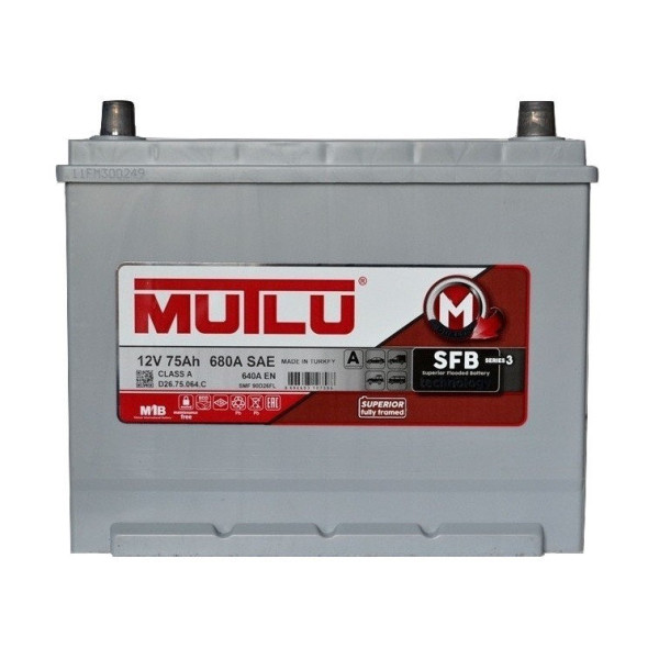 Аккумулятор Mutlu SFB S3 ASIA 75Ah 680A R+ Купить в Киев с Доставкой